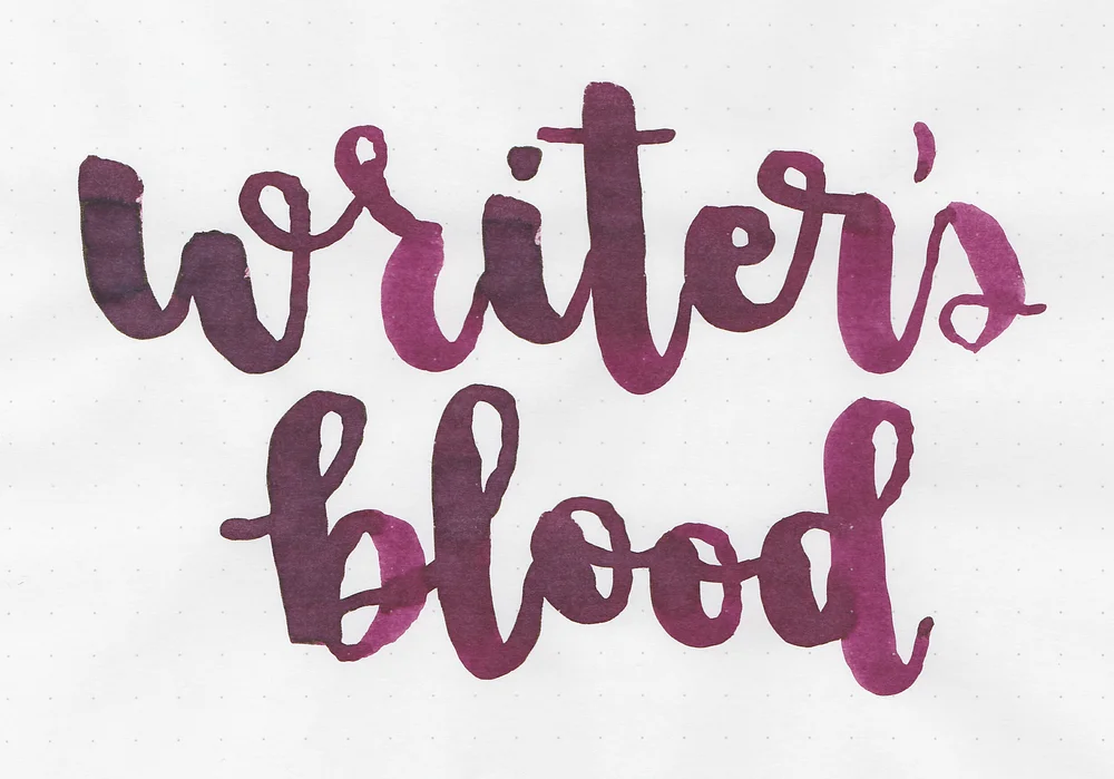 Ink Review #1496: Diamine Writer's Blood — Mountain of Ink