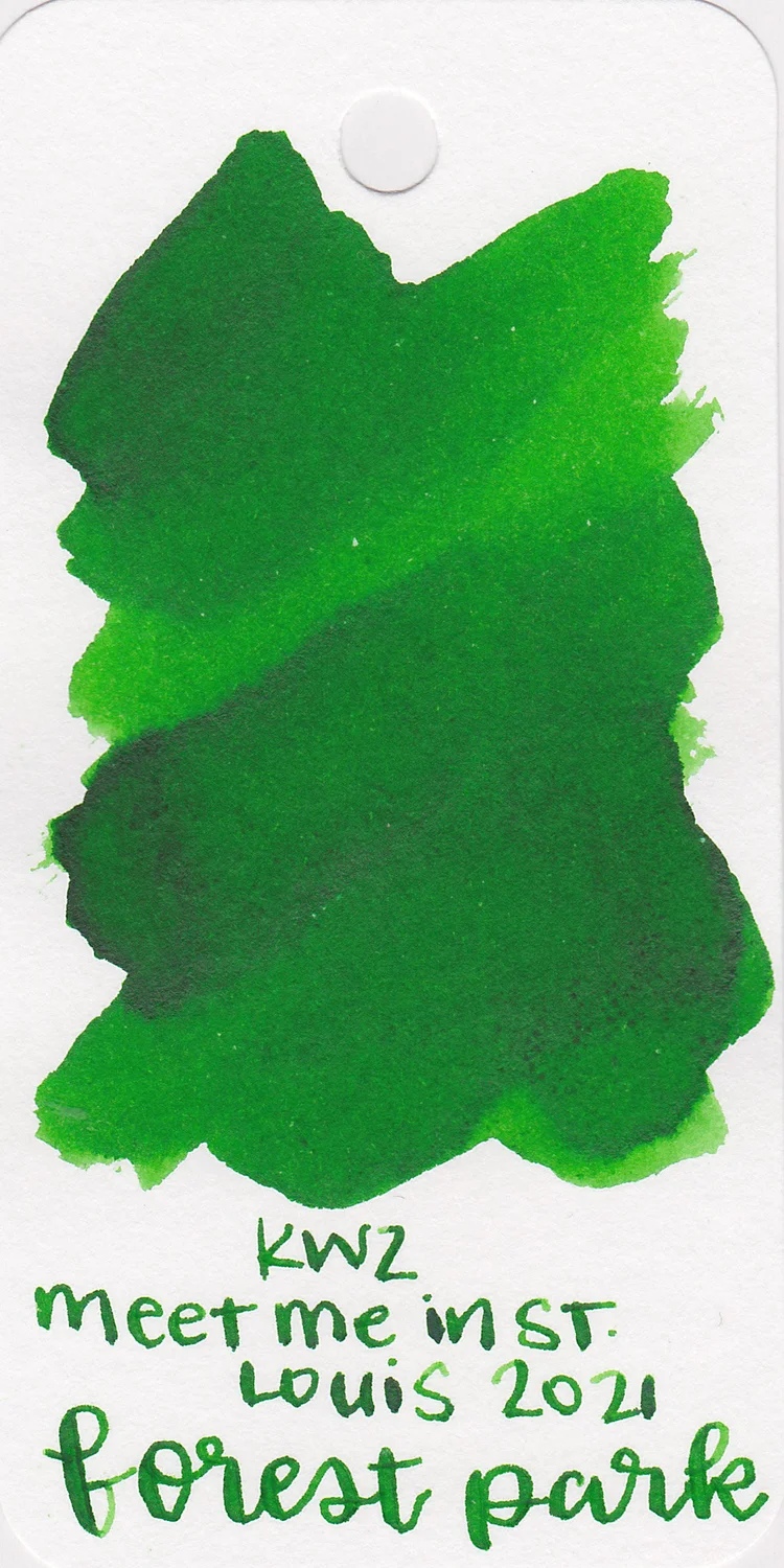 Ink Review #1500: KWZ Forest Park Green — Mountain of Ink