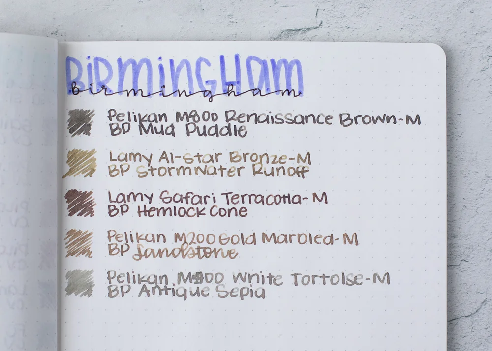 Birmingham Pens Crisp Inks Part 1 — Mountain of Ink