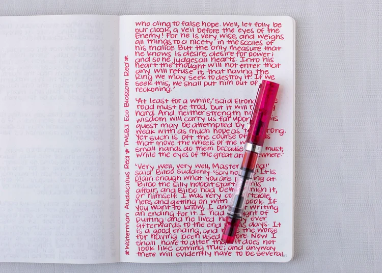 Ink Review #1637: Waterman Audacious Red — Mountain of Ink