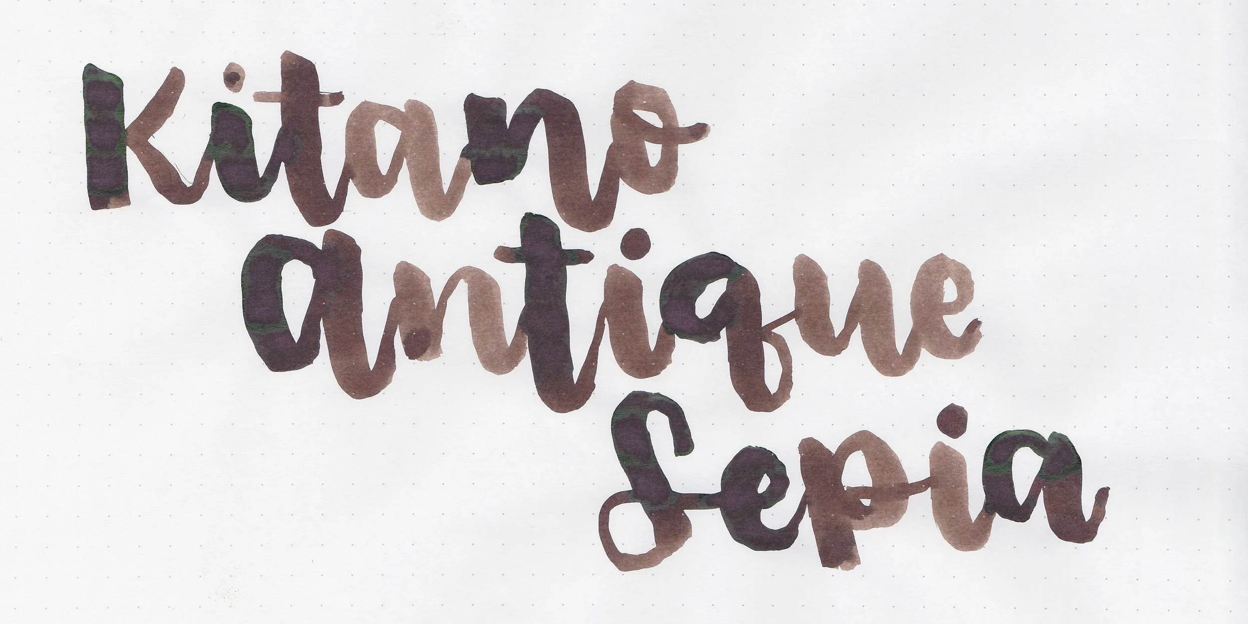 Ink Review #1949: Kobe Kitano Antique Sepia — Mountain of Ink