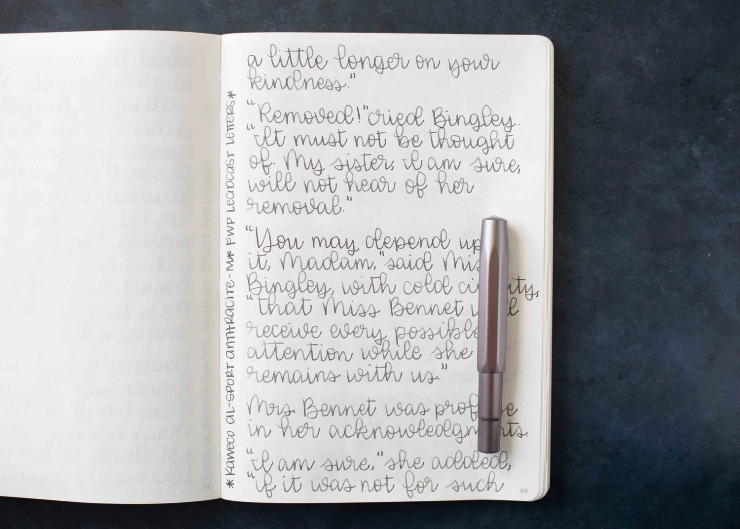 Ink Review #2708: Ferris Wheel Press Leadcast Letters — Mountain of Ink