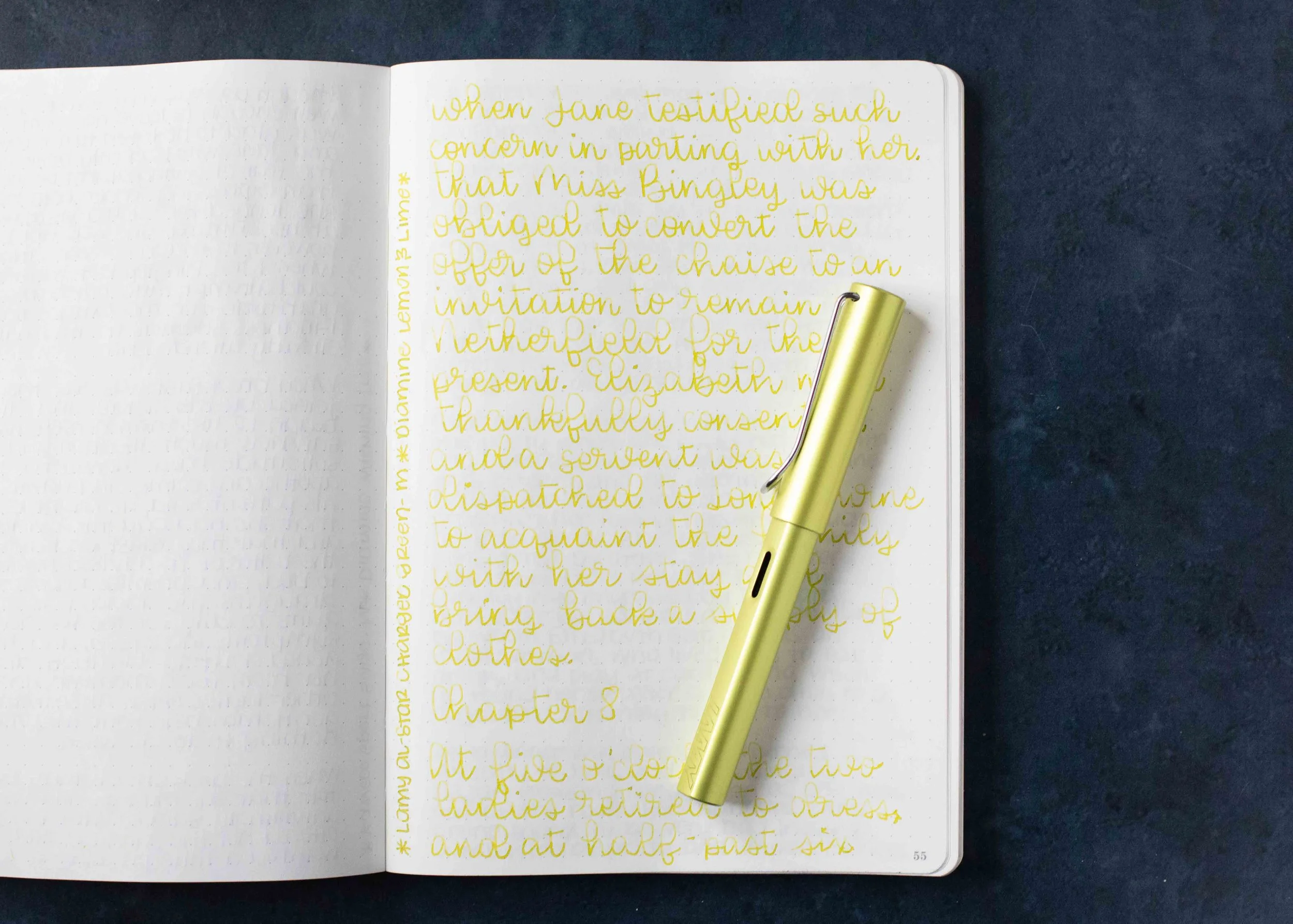 Ink Review #2671: Diamine Lemon & Lime — Mountain of Ink