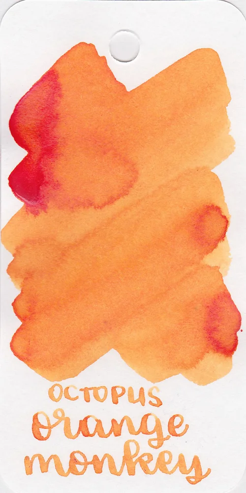 Ink Review #2649: Octopus Fluids Orange Monkey — Mountain of Ink