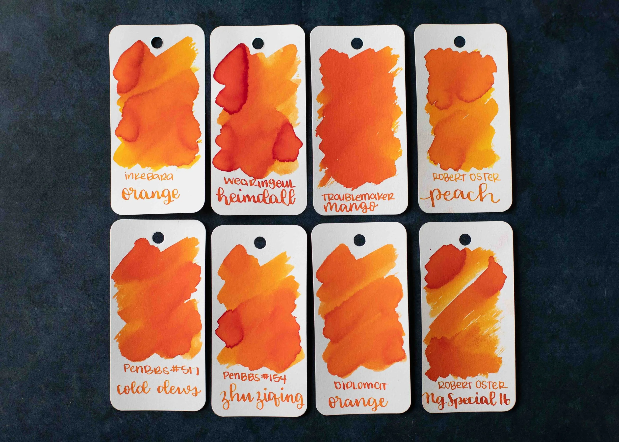 Ink Review #2857: Inkebara Orange — Mountain of Ink