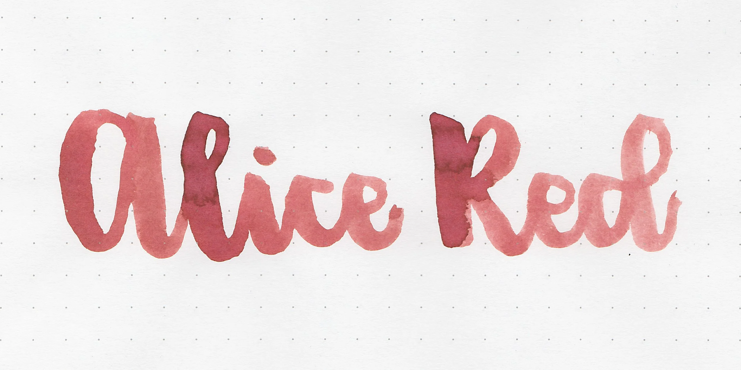 Ink Review #2419: Inkebara Alice Red — Mountain of Ink