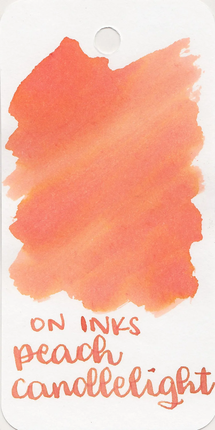 Ink Review #2356: ON Inks Peach Candlelight — Mountain of Ink