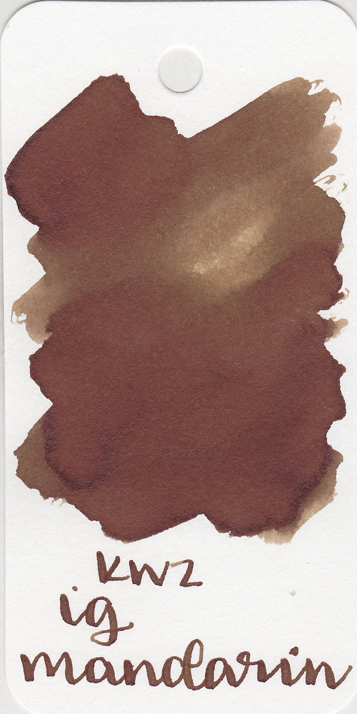Ink Review #2597: KWZ IG Mandarin — Mountain of Ink