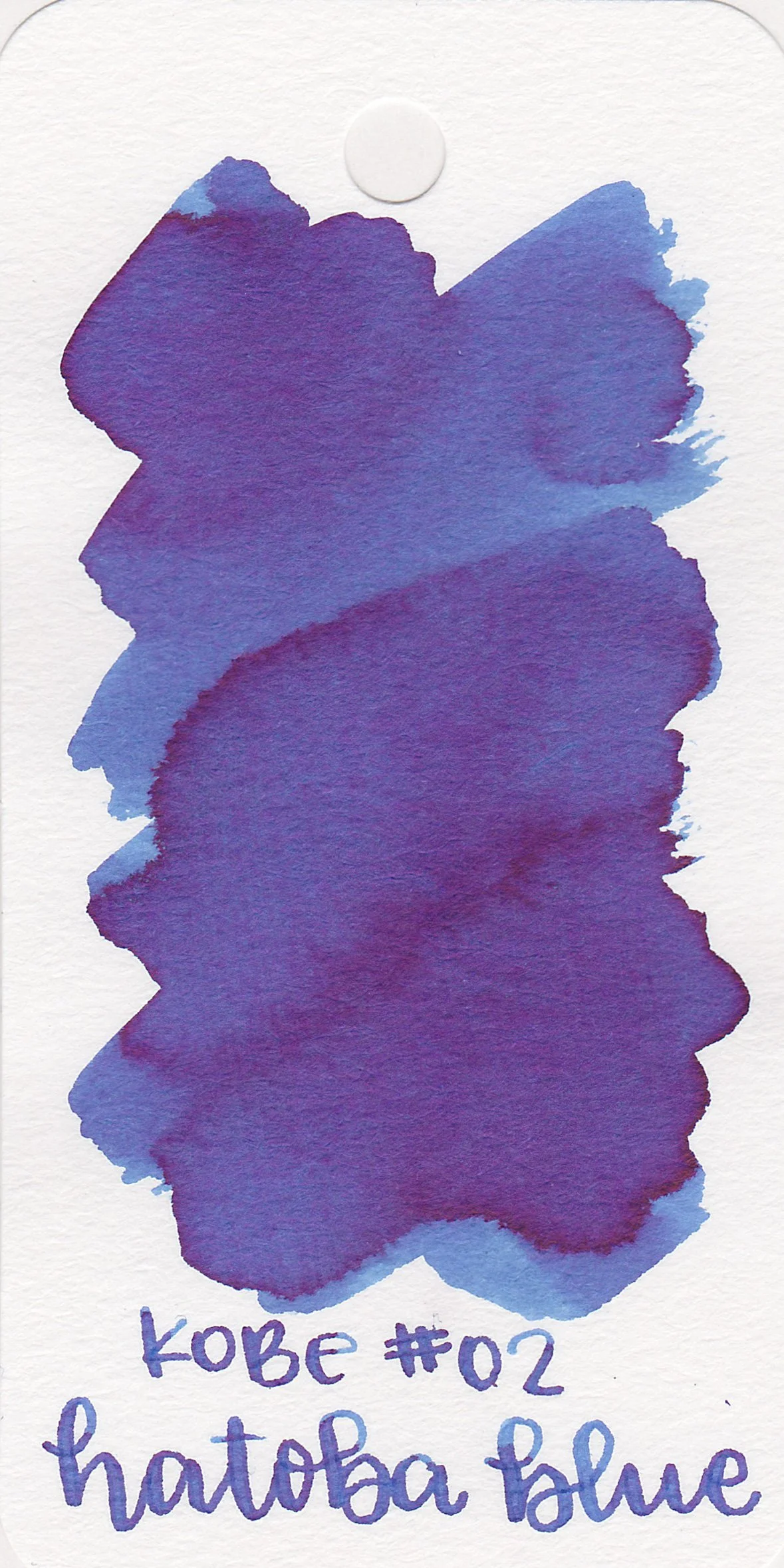 Ink Review #1699: Kobe 02 Hatoba Blue — Mountain of Ink