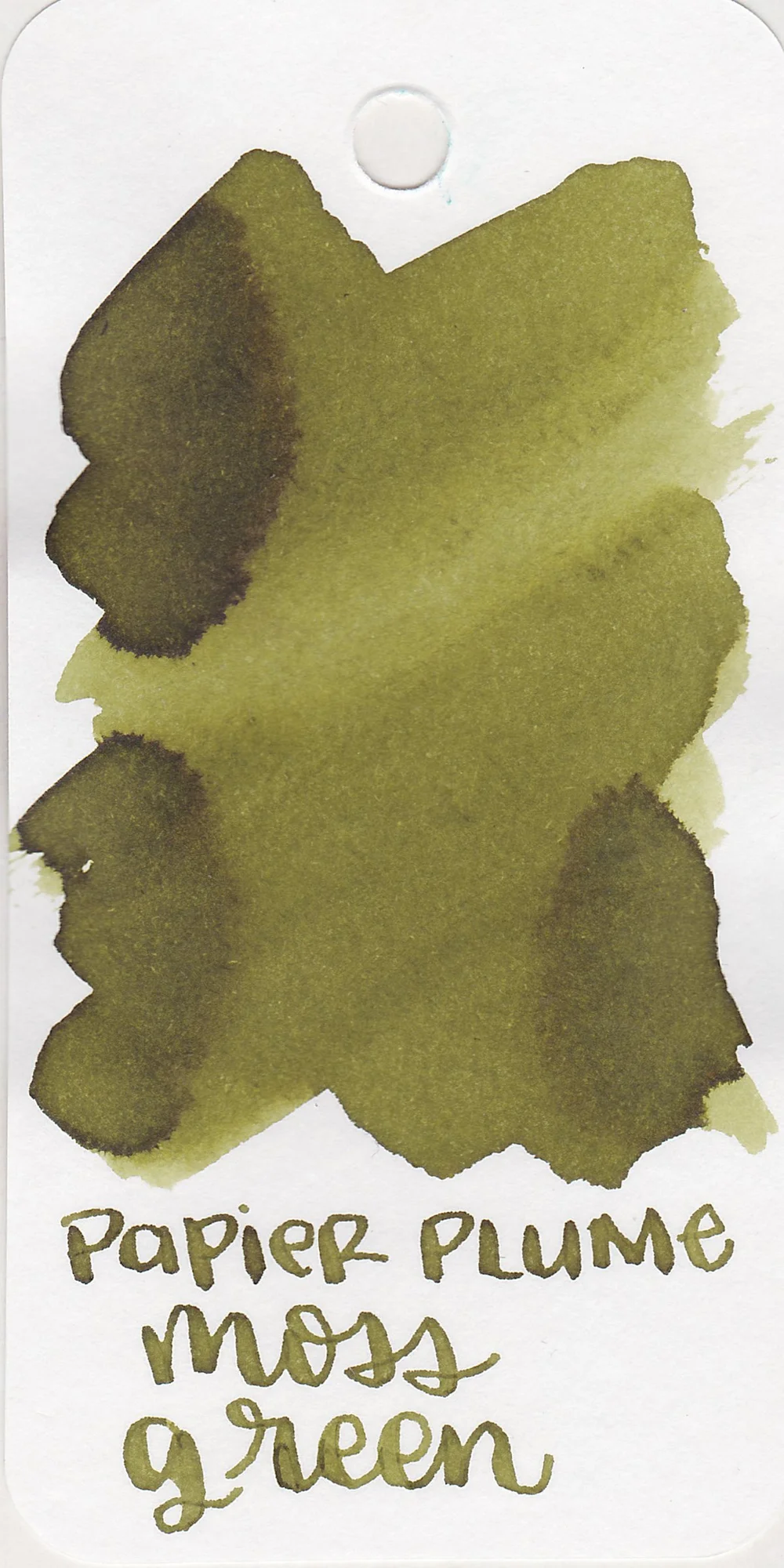 Ink Review #2528: Papier Plume Moss Green — Mountain of Ink