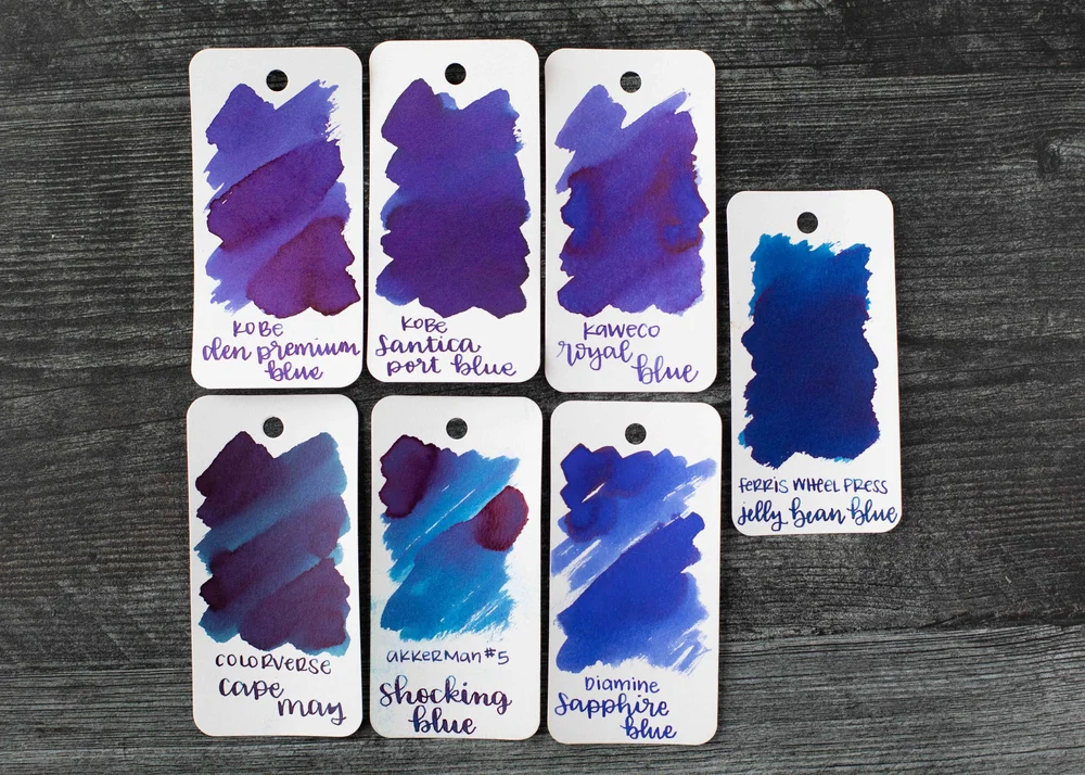 Ink Review #1742: Kobe Santica Port Blue — Mountain of Ink
