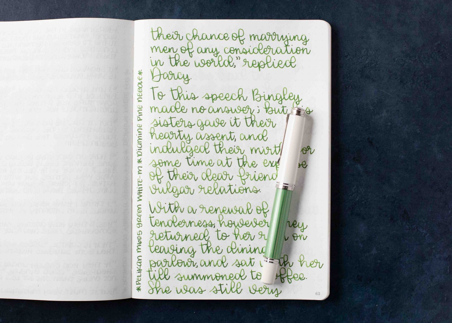 Ink Review #2687: Diamine Pine Needle — Mountain of Ink