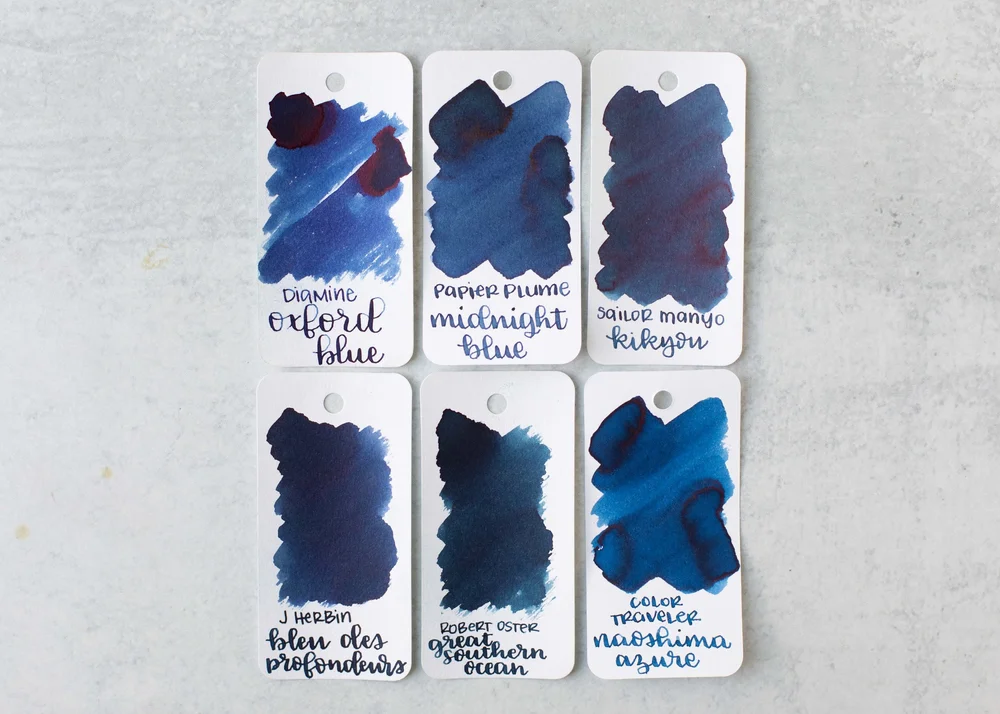 Ink Review #2532: Papier Plume Midnight Blue — Mountain of Ink