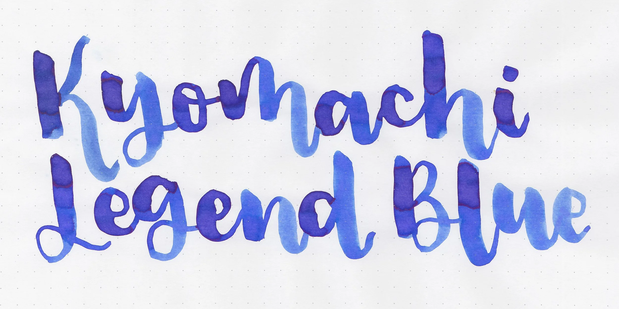 Ink Review #1736: Kobe 50 Kyomachi Legend Blue — Mountain of Ink