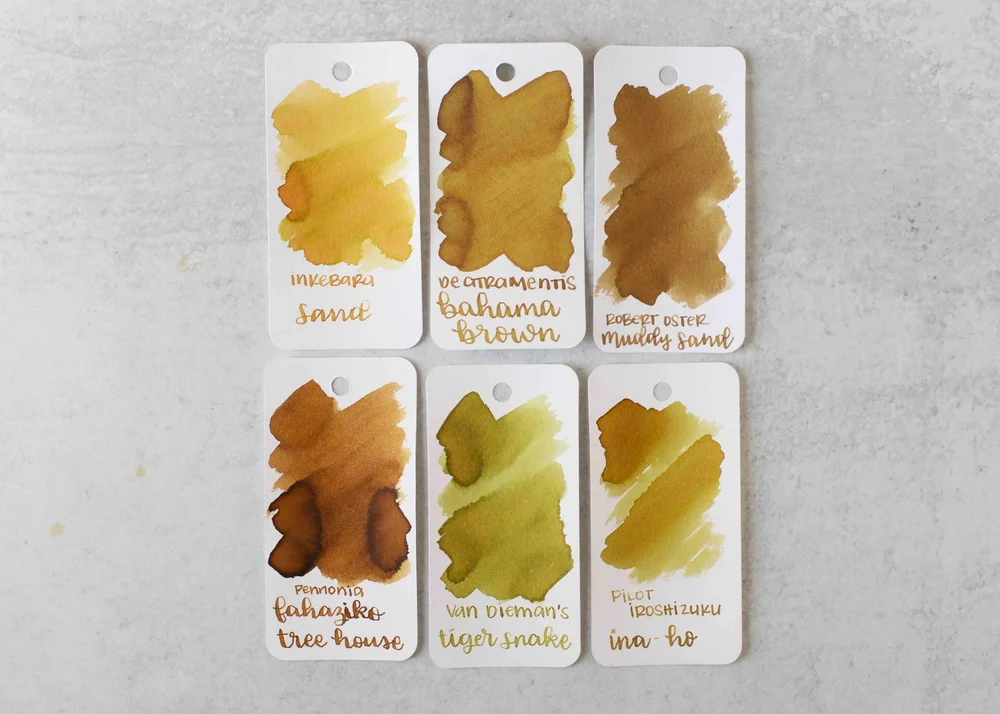 Ink Review #2567: De Atramentis Bahama Brown — Mountain of Ink