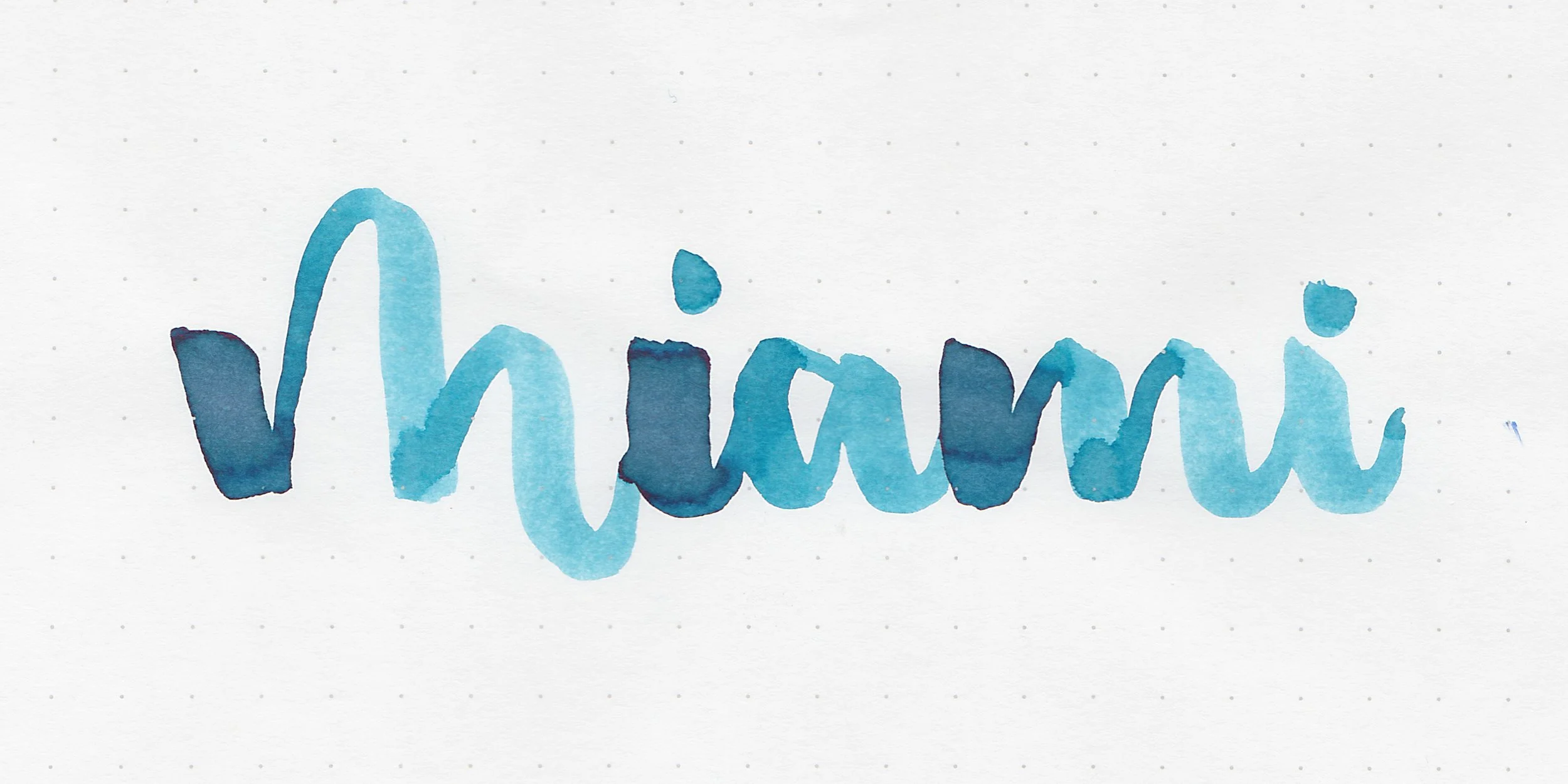Ink Review #1915: Robert Oster Miami — Mountain of Ink
