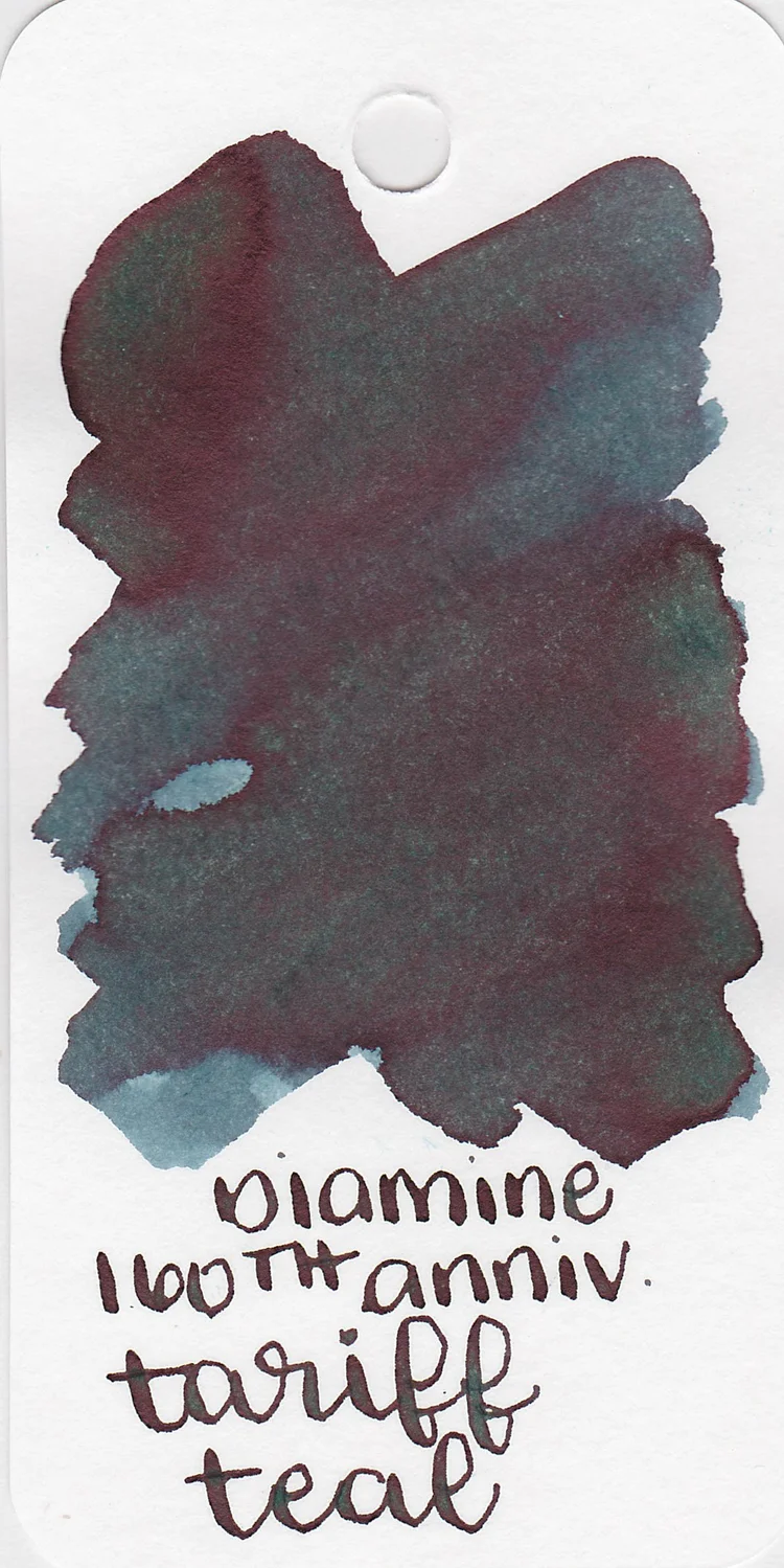 Ink Review #2728: Diamine Tariff Teal — Mountain of Ink