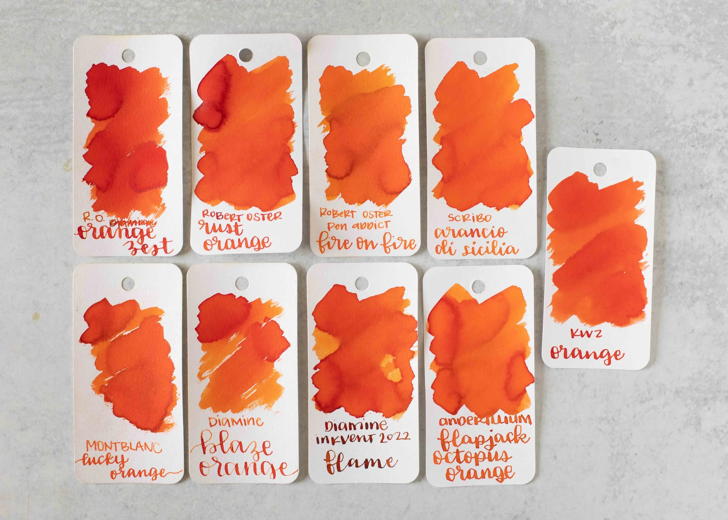 Ink Review #2582: Robert Oster Rust Orange — Mountain of Ink