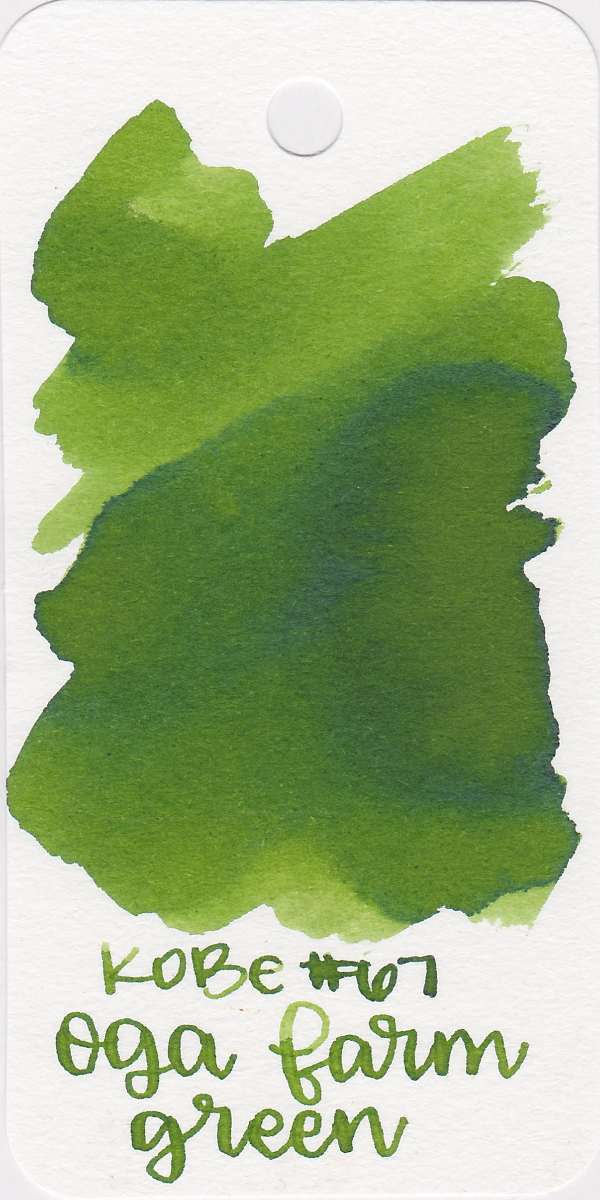Ink Review #1761: Kobe 67 Ogo Farm Green — Mountain of Ink