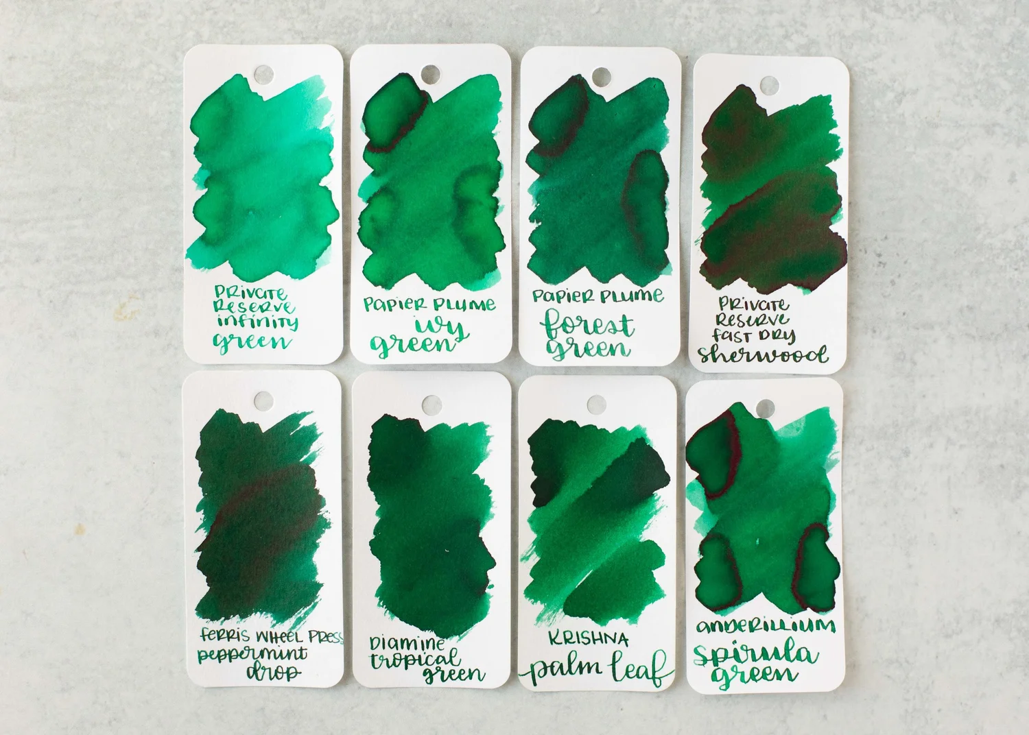 Ink Review #2529: Papier Plume Forest Green — Mountain of Ink