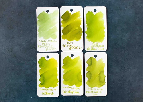 Ink Review #2696: KWZ Green Gold 2 — Mountain of Ink