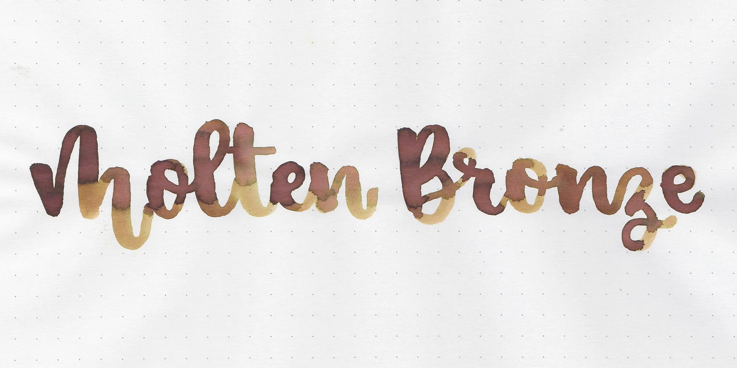 Ink Review #2711: Endless Alchemy Molten Bronze — Mountain of Ink