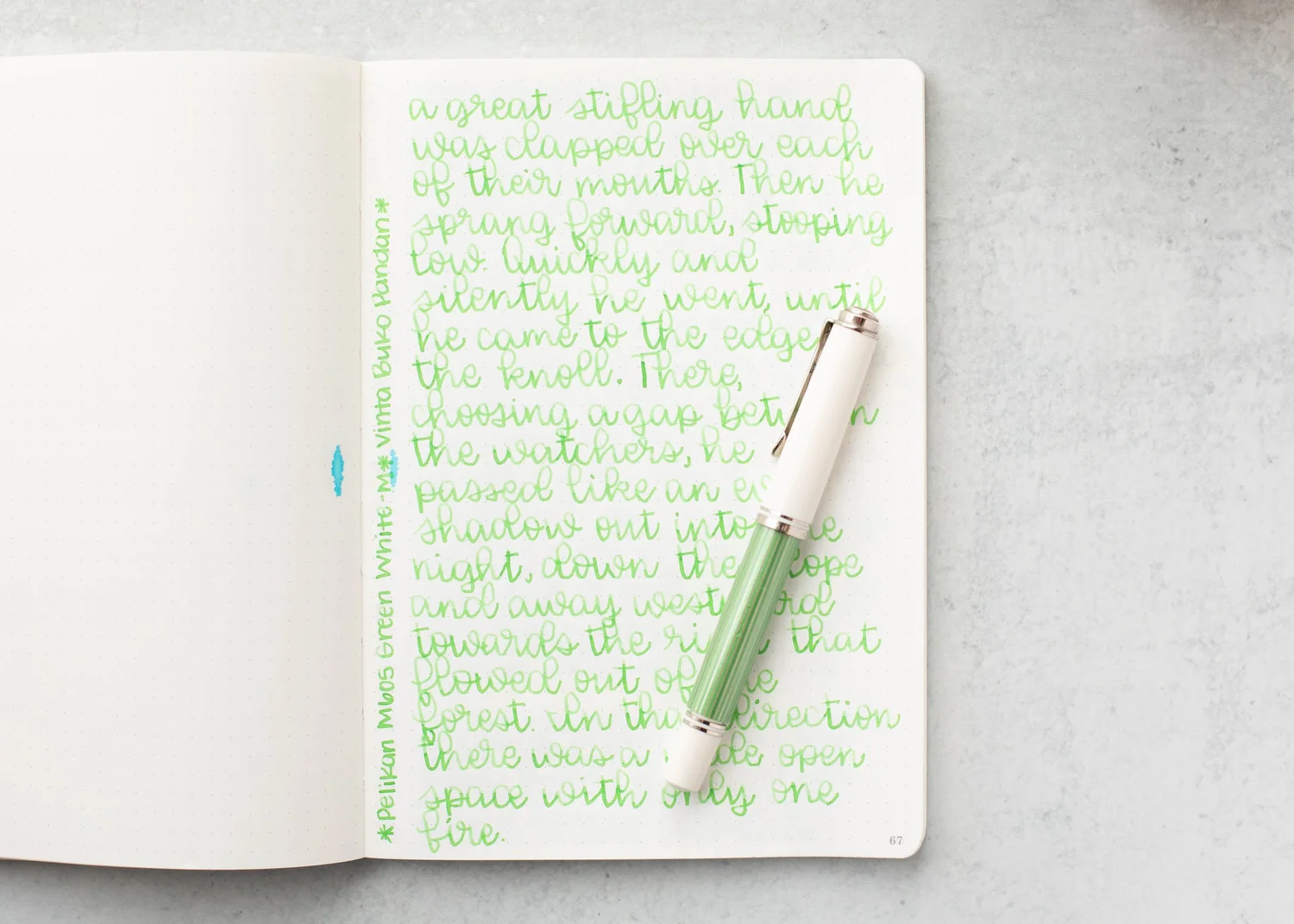 Ink Review #2515: Vinta Yuletide Green - Buko Pandan 1854 — Mountain of Ink