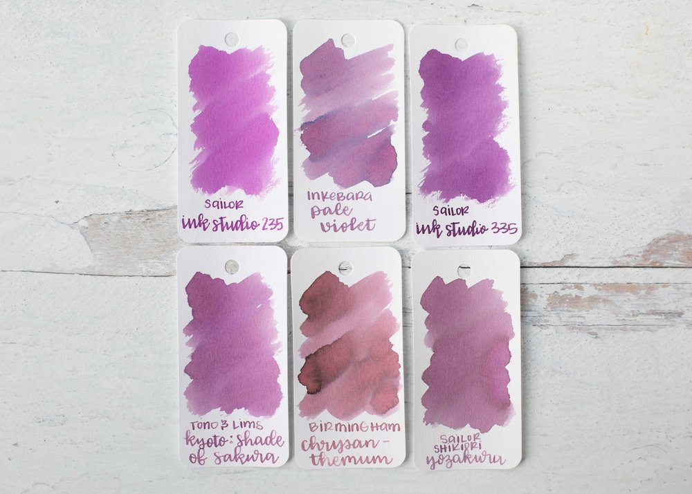 Ink Review #1884: Inkebara Pale Violet — Mountain of Ink