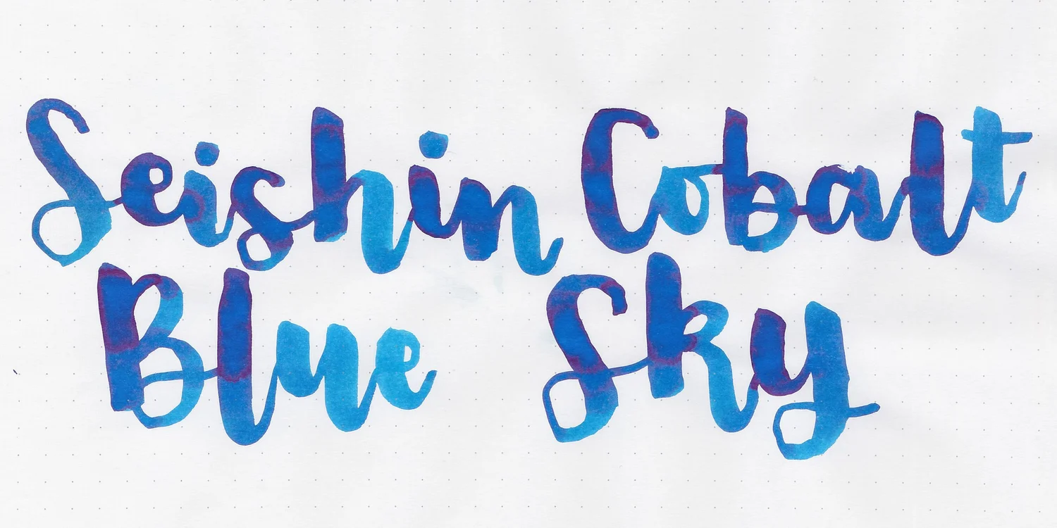 Ink Review #1737: Kobe 66 Seishin Cobalt Blue Sky — Mountain of Ink