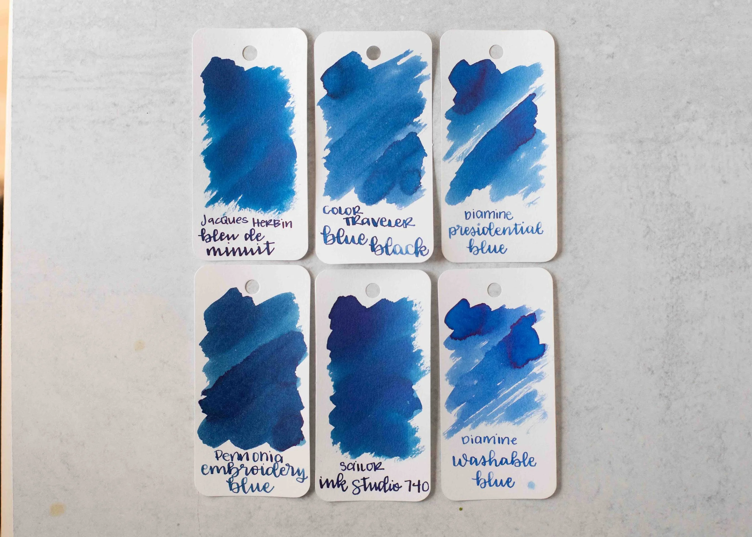 Color Traveler Blues and Blue Blacks — Mountain of Ink