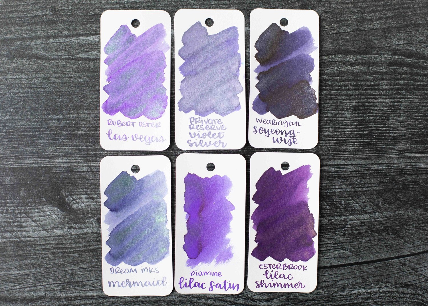 Ink Review #1800: Private Reserve Violet-Silver — Mountain of Ink