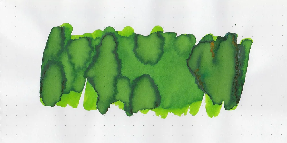 Ink Review #2088: Inkebara Grass Green — Mountain of Ink