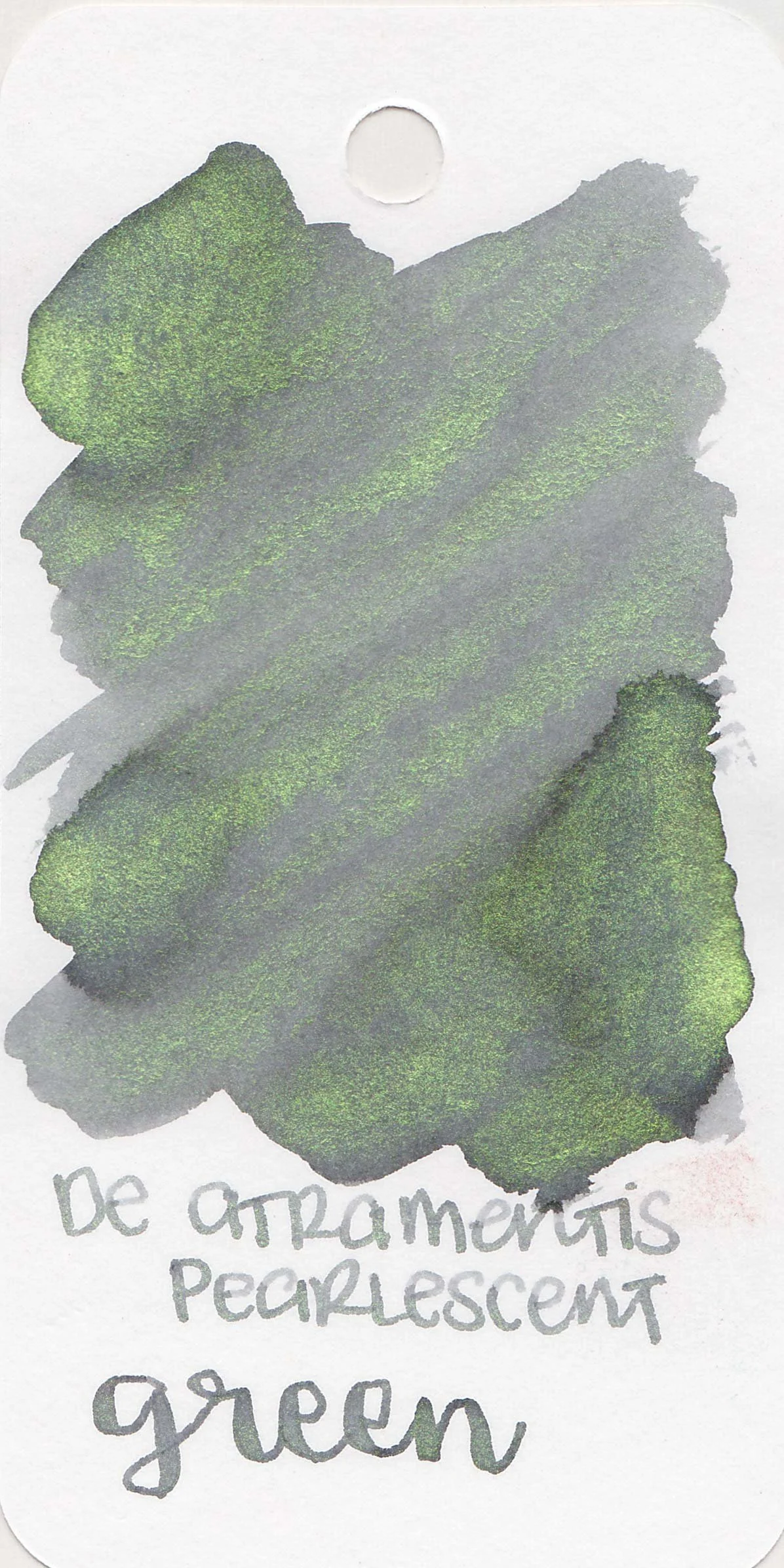 Ink Review #2575: De Atramentis Pearlescent Green — Mountain of Ink