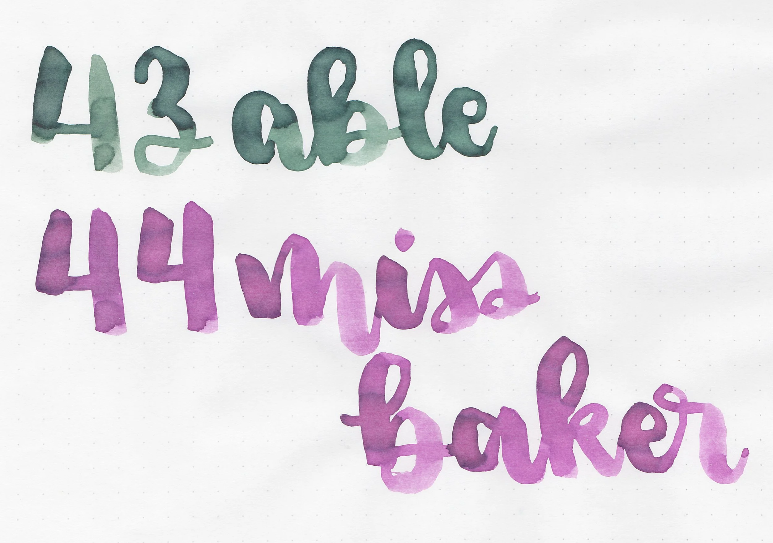 Ink Review Colorverse Able & Miss Baker — Mountain of Ink