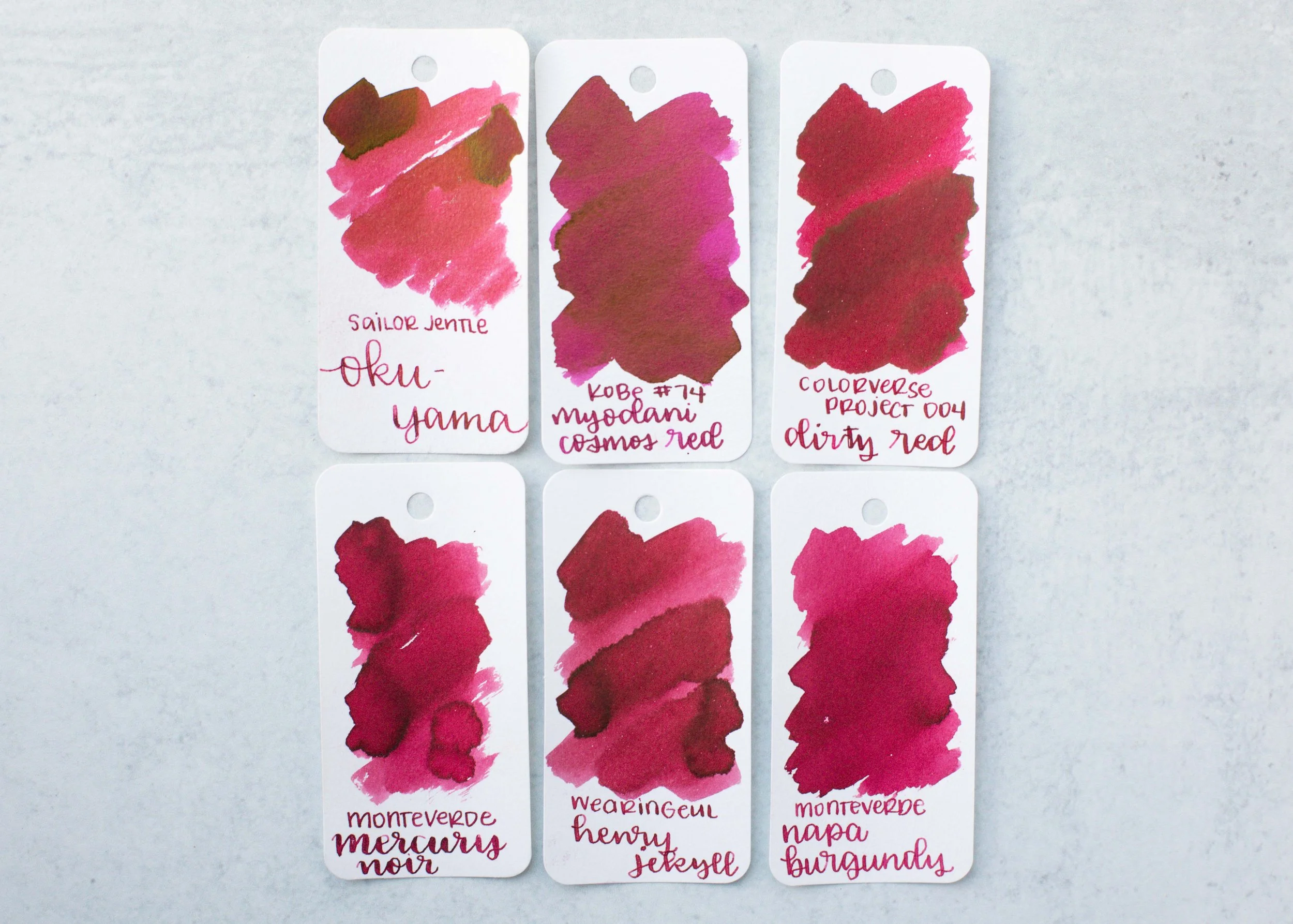 Ink Review #1976: Kobe Myodani Cosmos Red — Mountain of Ink