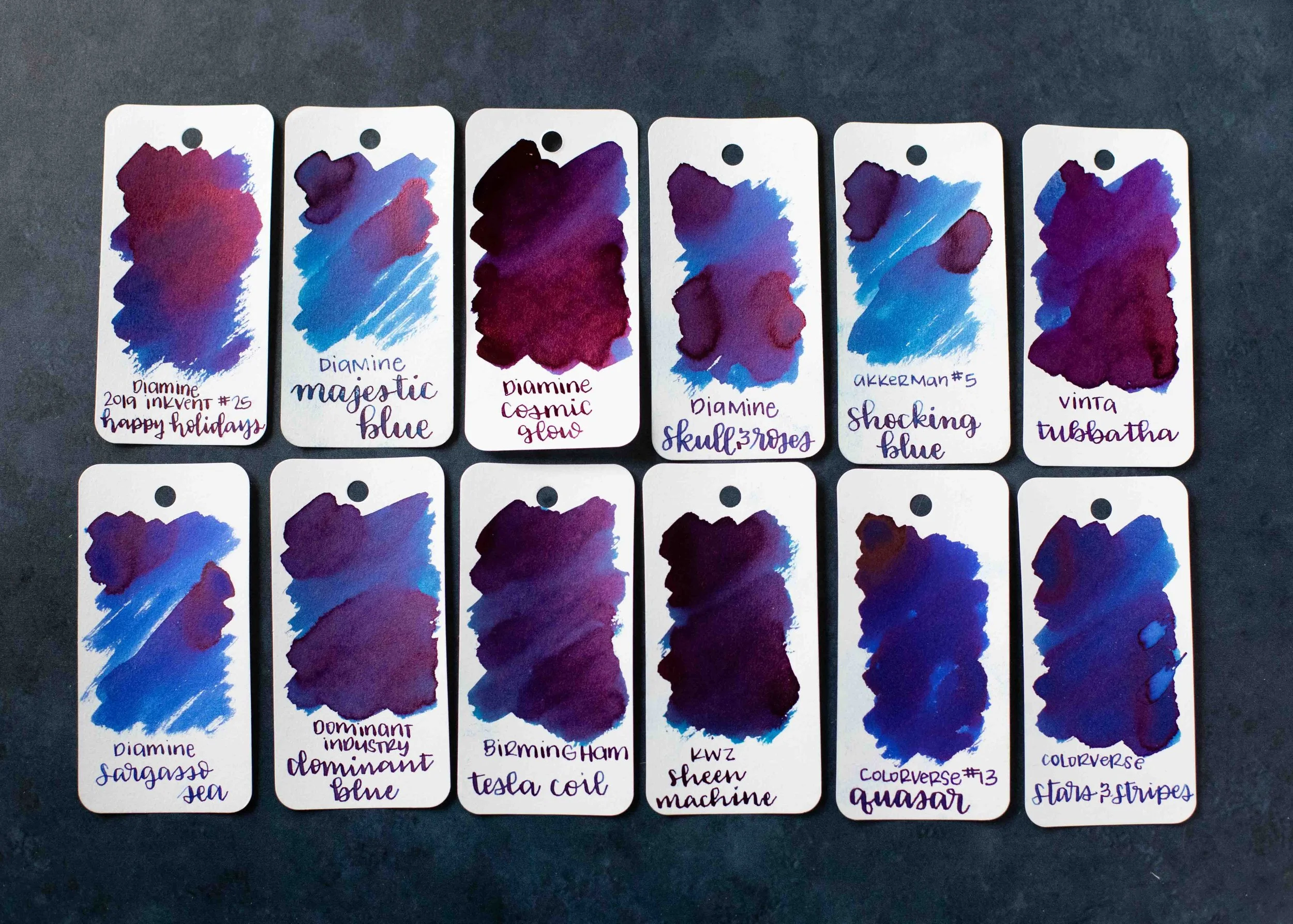 Ink Review #2685: Diamine Cosmic Glow — Mountain of Ink