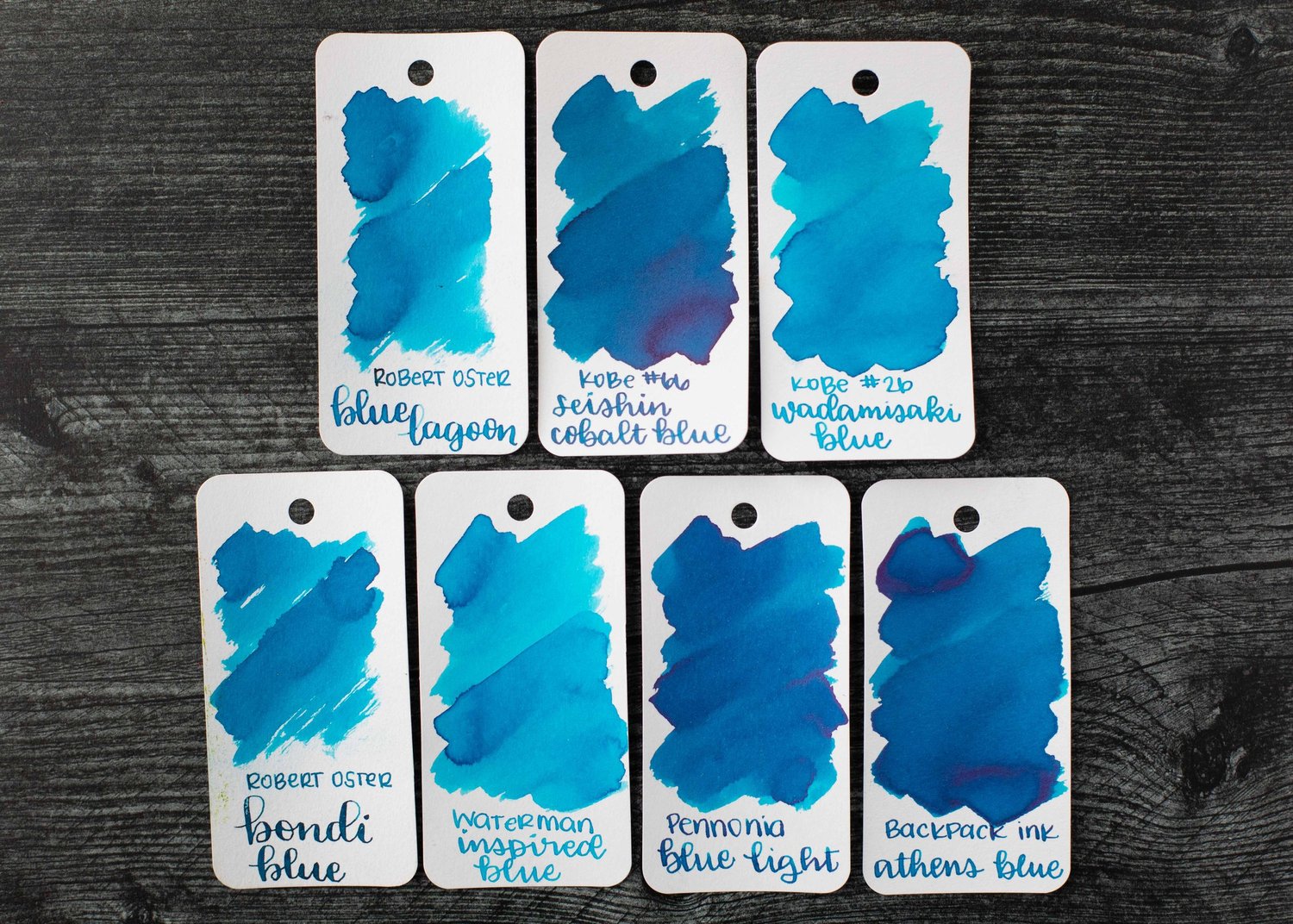 Ink Review #1737: Kobe 66 Seishin Cobalt Blue Sky — Mountain of Ink