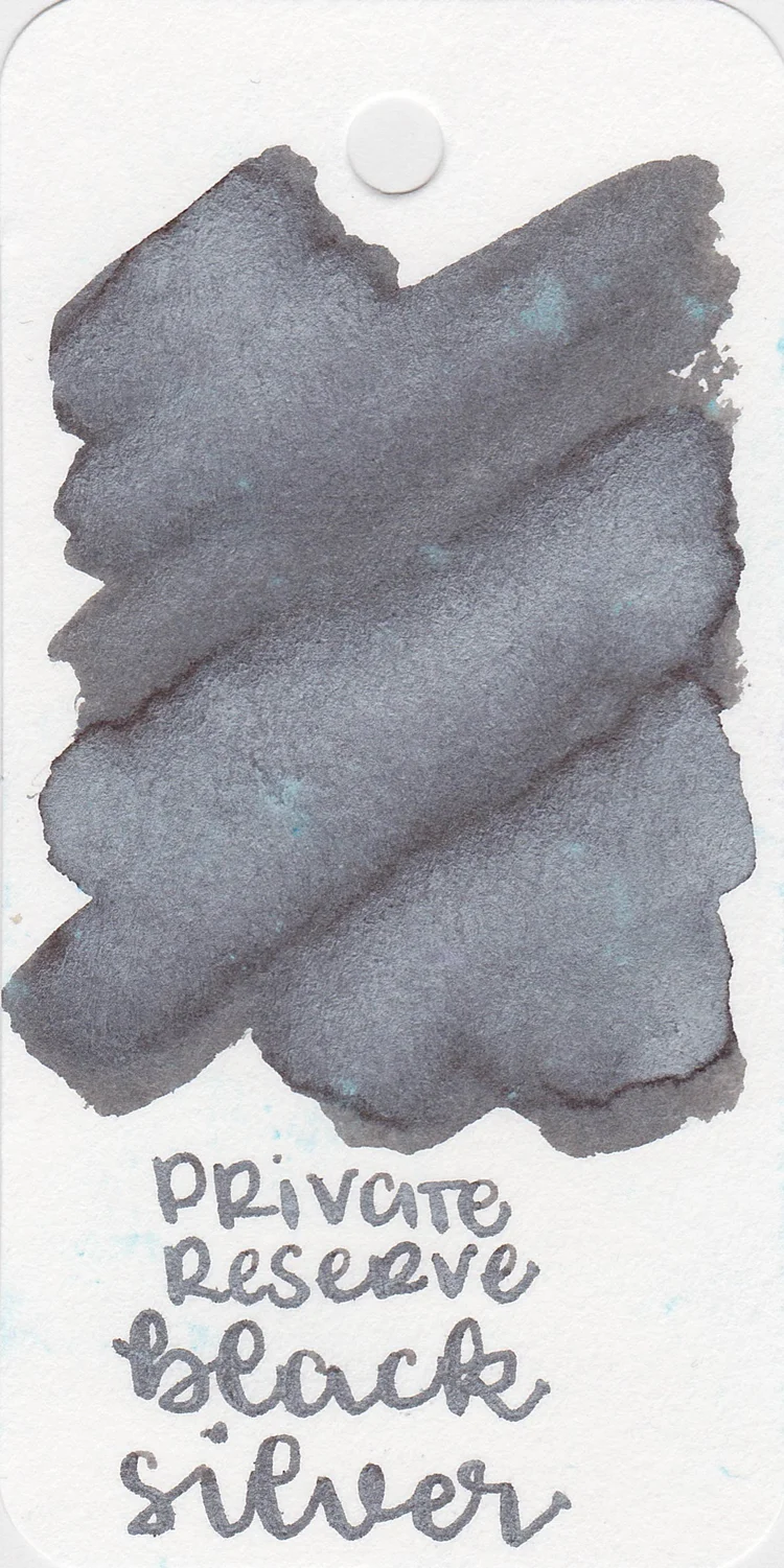 Ink Review #2636: Private Reserve Pearlescent Black Silver — Mountain ...