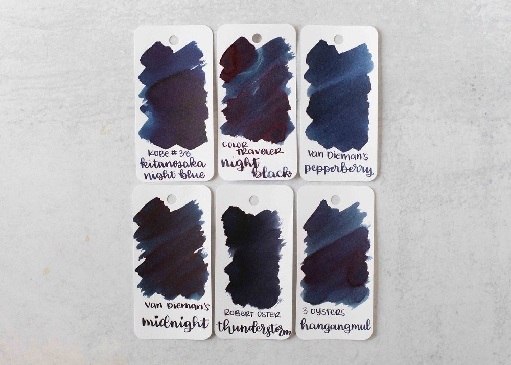 Color Traveler Blues and Blue Blacks — Mountain of Ink