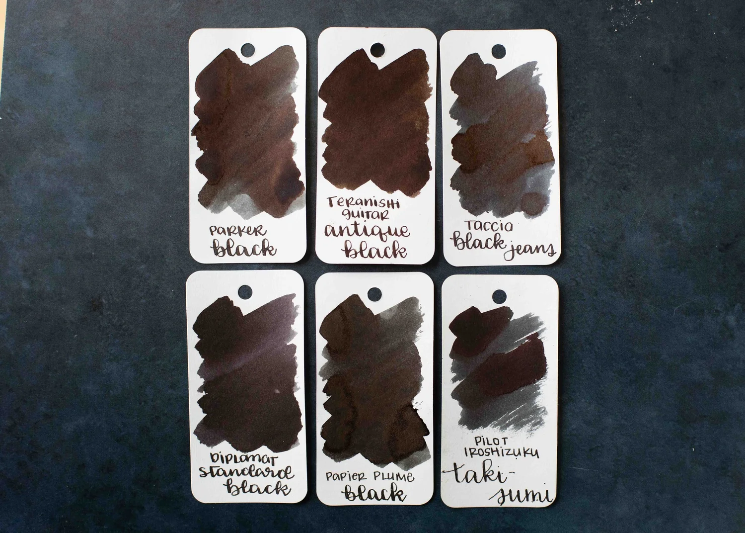 Ink Review #2765: Teranishi Guitar Antique Black — Mountain of Ink