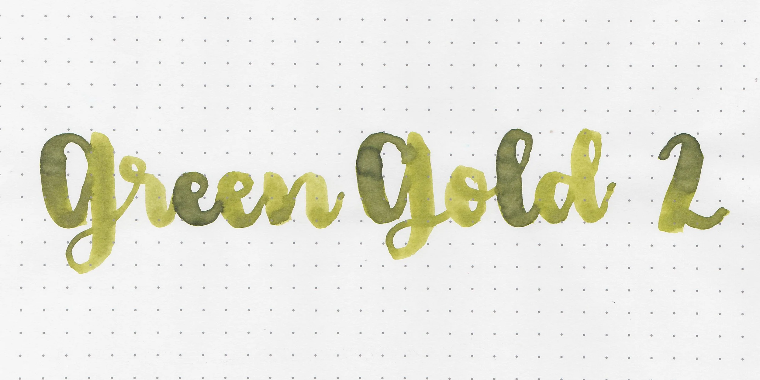 Ink Review #2696: KWZ Green Gold 2 — Mountain of Ink