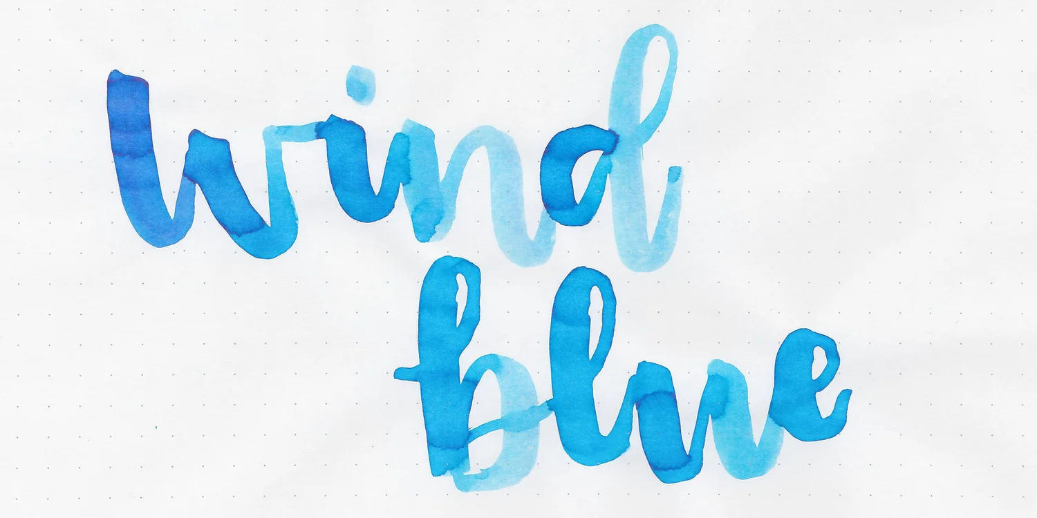 Ink Review #1745: Kobe Wind Blue — Mountain of Ink