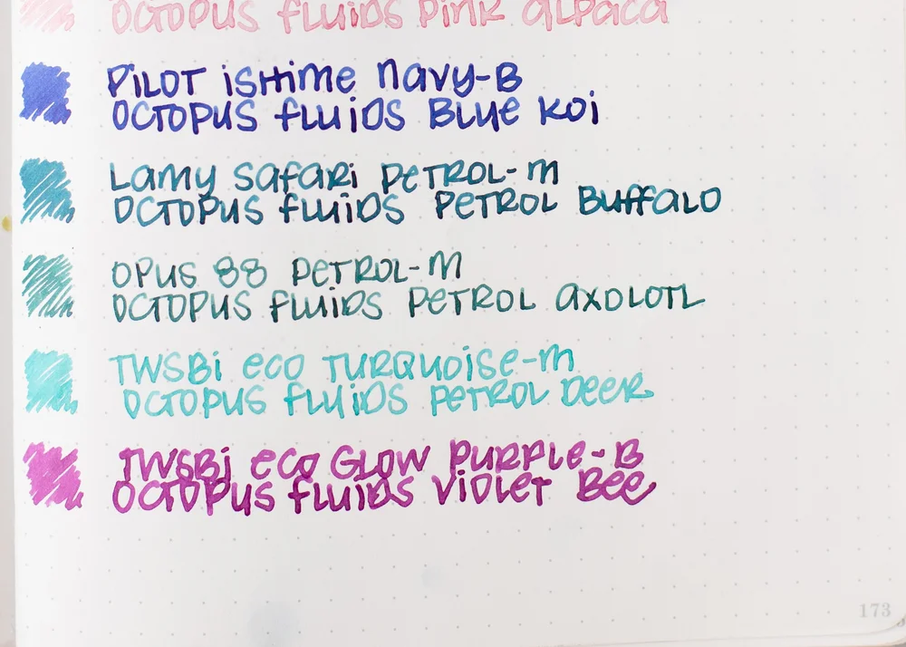 Octopus Fluids Write Draw Petrol — Mountain of Ink