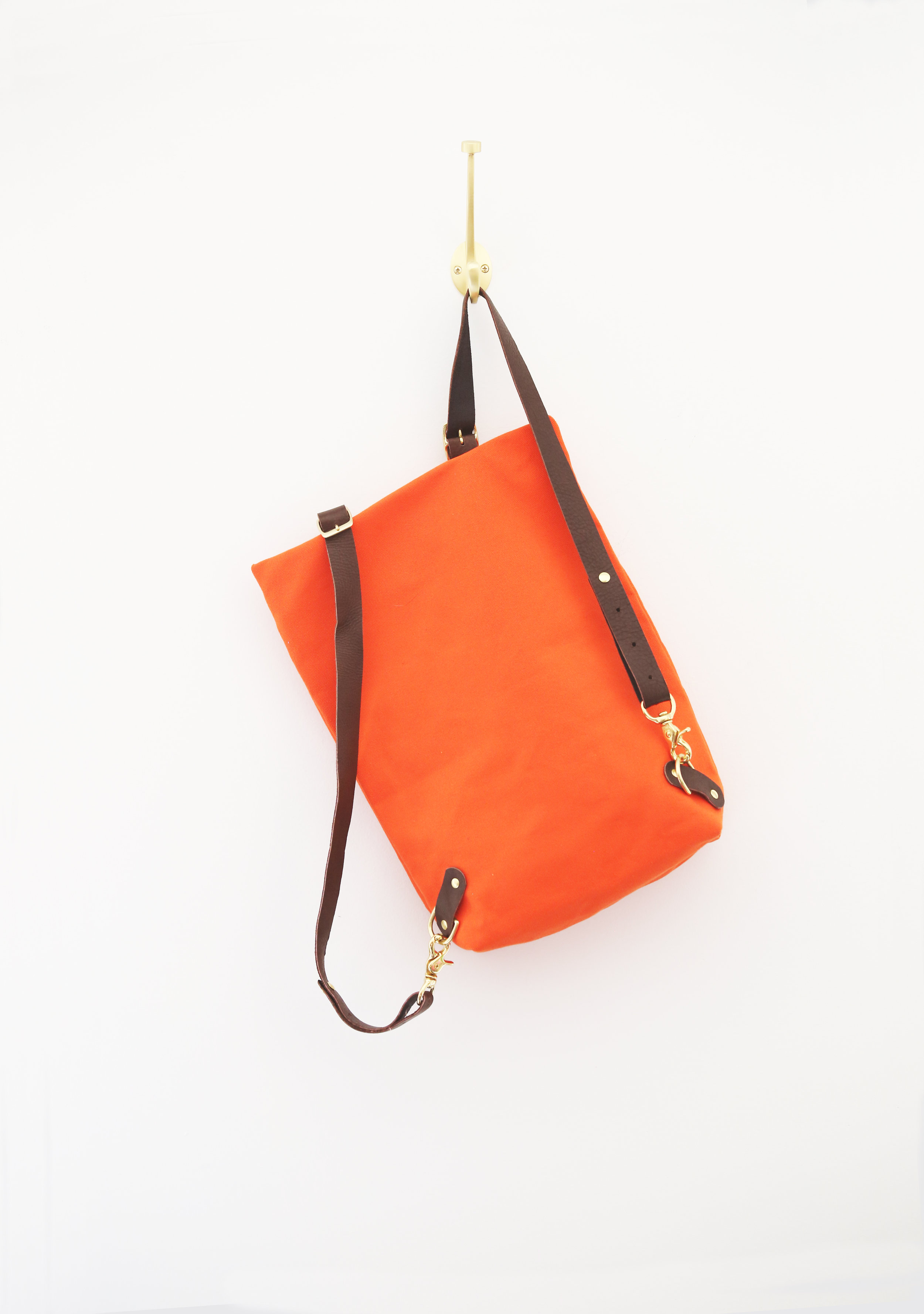 Orange Canvas Backpack — Winter Project Artist