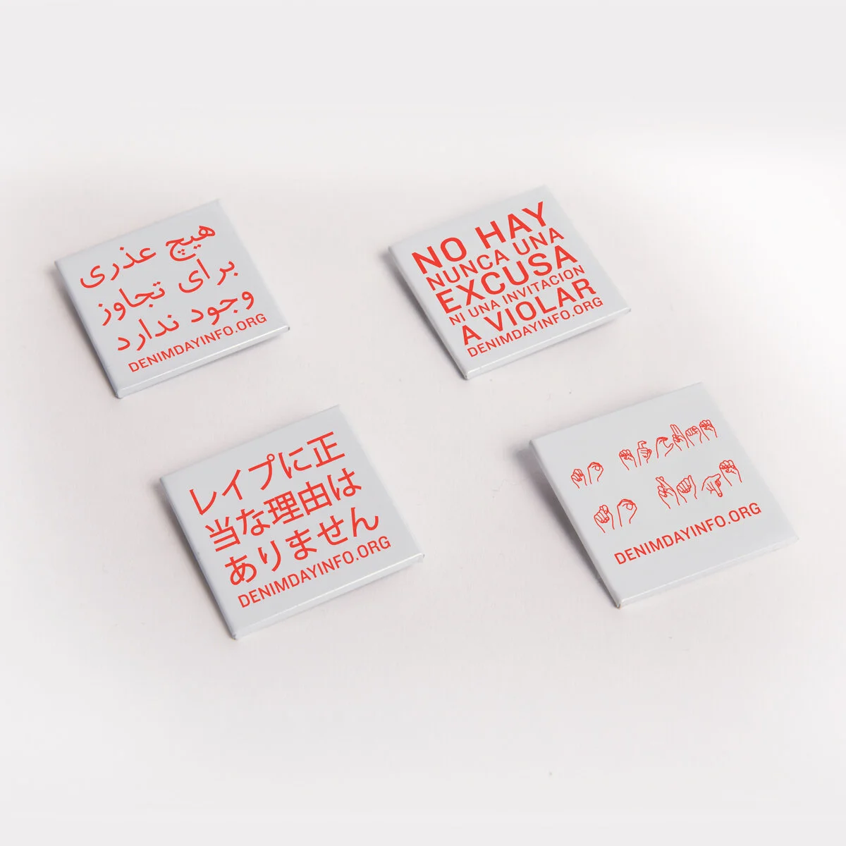 Denim Day Chicago Pins (set of 50) — Peace Over Violence