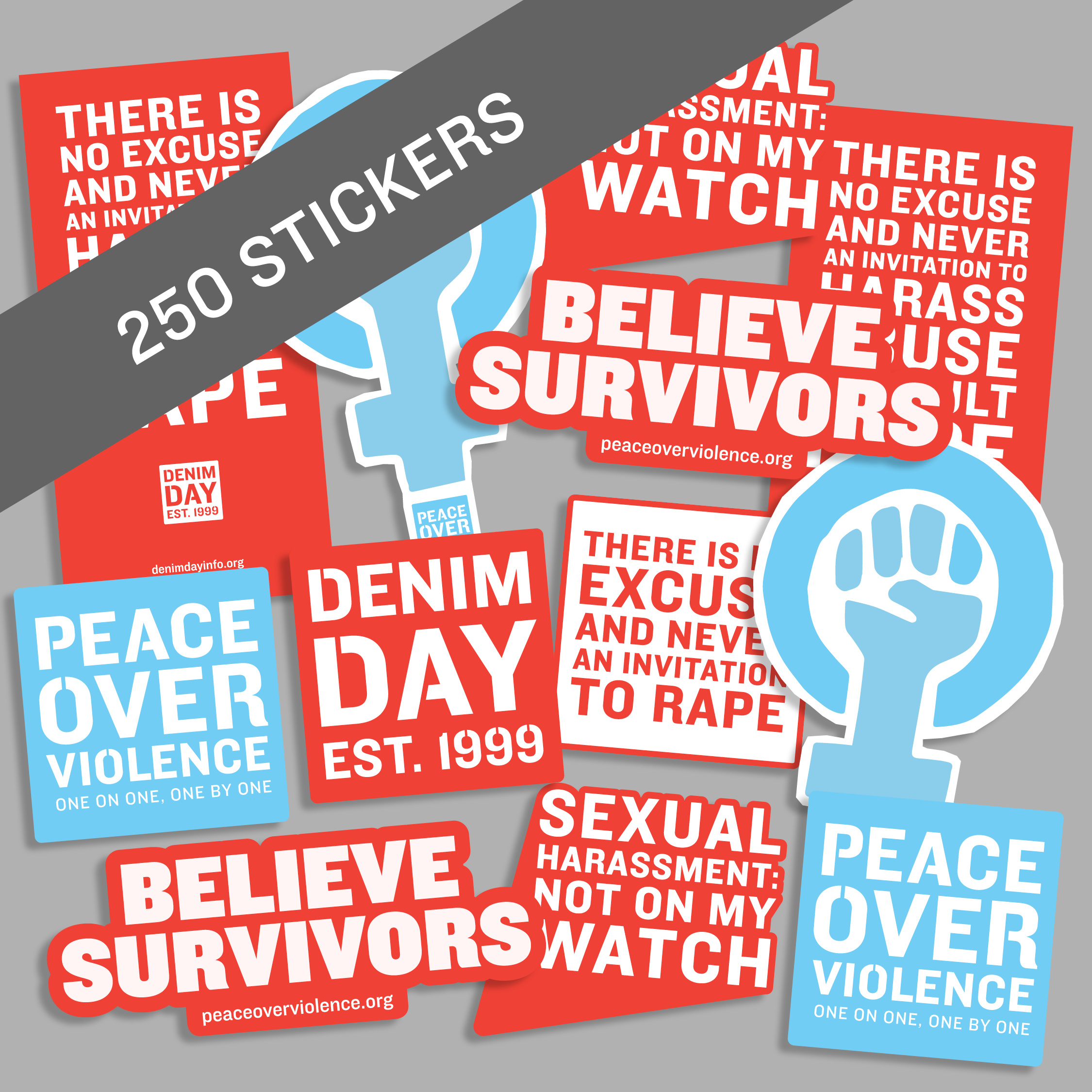 Denim Day Chicago Pins (set of 50) — Peace Over Violence