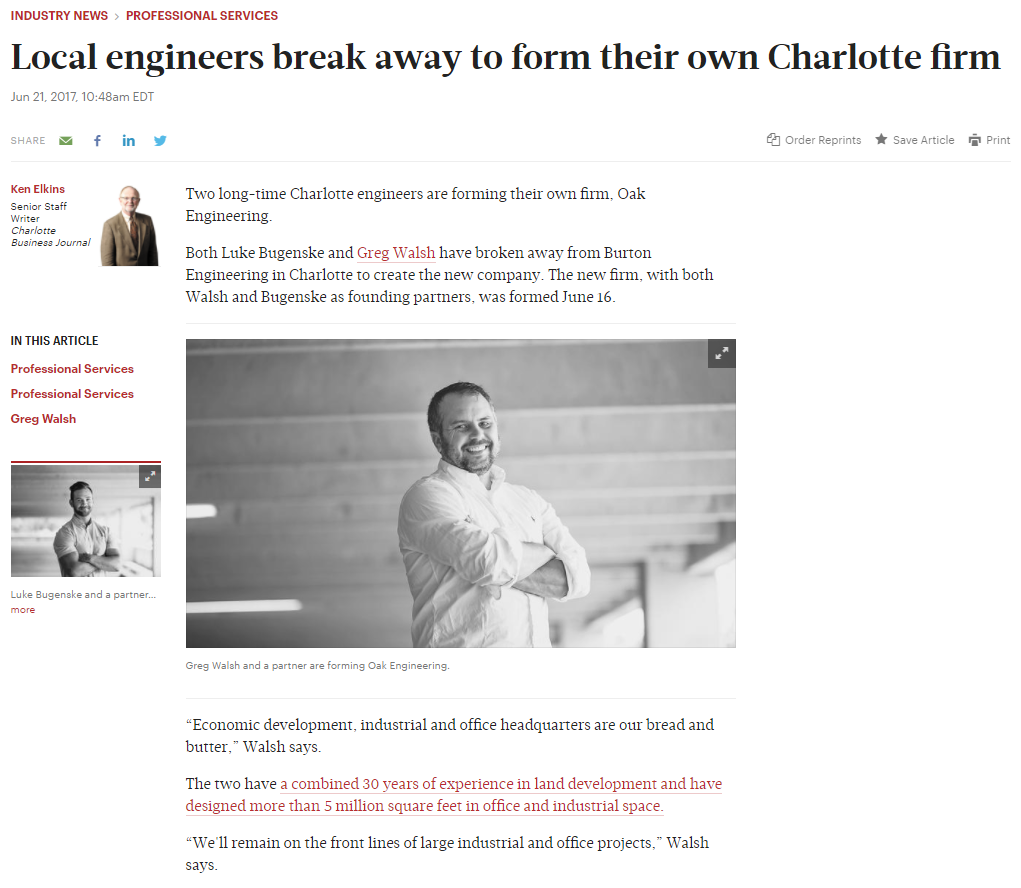 News — OAK Engineering