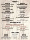 Joshua Tree Saloon & Grill — Menu