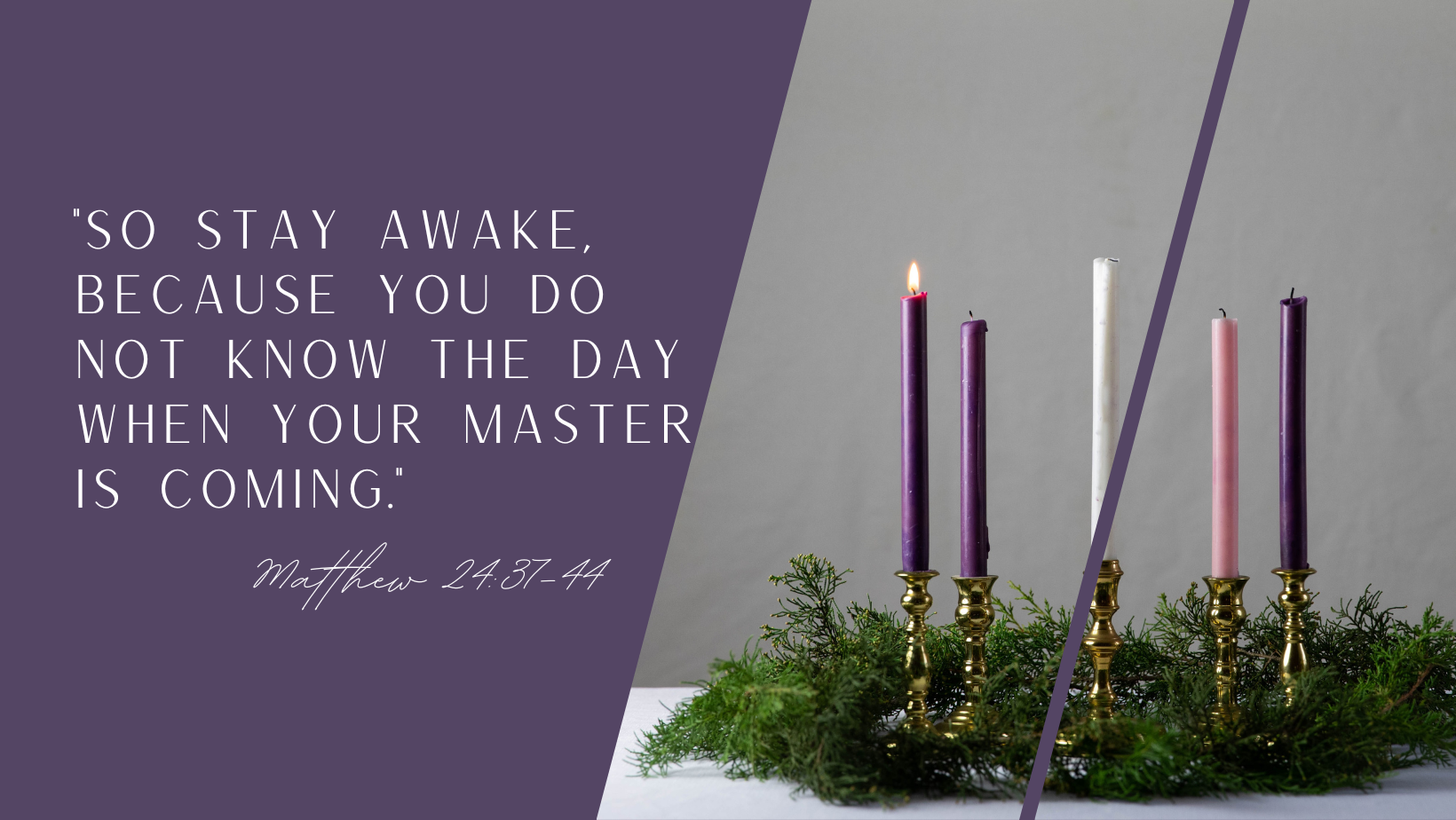 Resource for the 1st Week of Advent, Year A — Oblate Youth Australia
