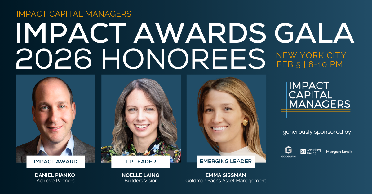 2026 ICM Impact Awards Gala — Impact Capital Managers
